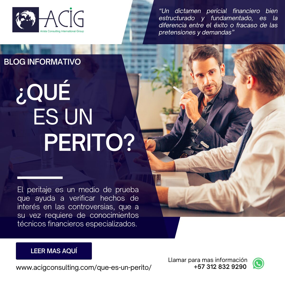 ¿Qué es un perito? - Arista Consulting international group