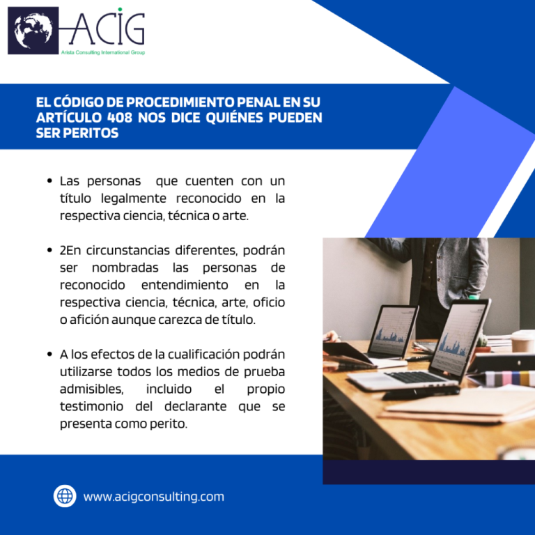 ¿Qué es un perito? - Arista Consulting international group